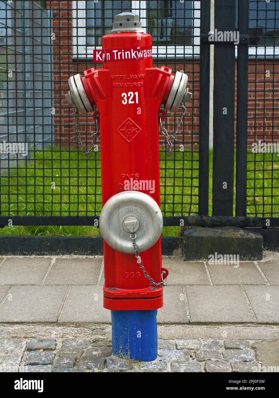 Hydrant at Bremens Holzhafen, Germany Stock Photo - Alamy
