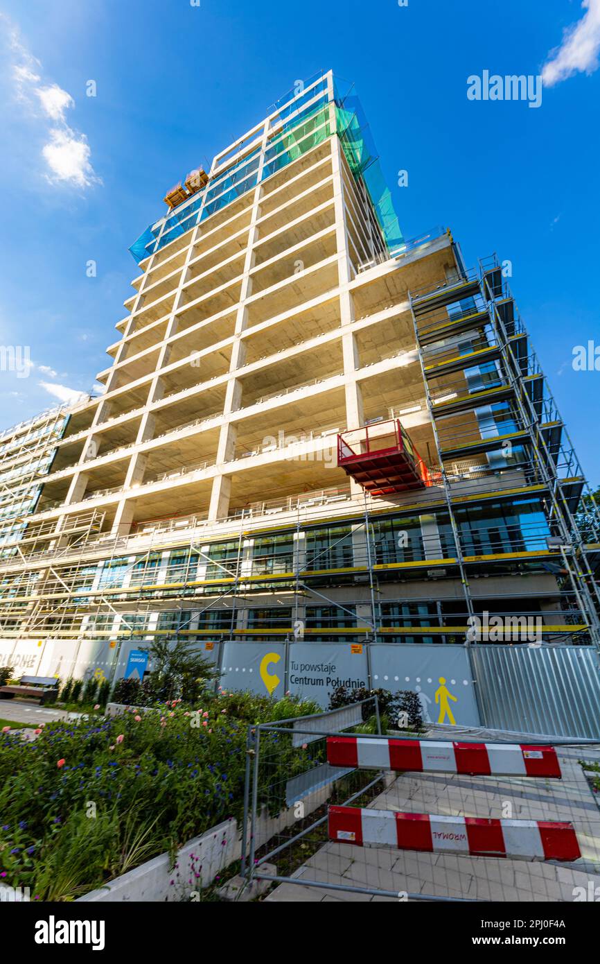 Wroclaw, Poland - June 2022: Facades of a new high-rise office ...