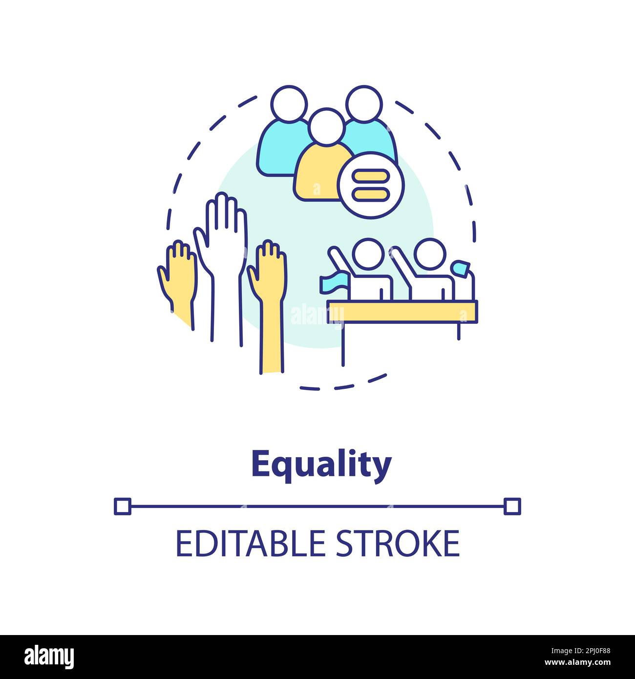 Equality concept icon Stock Vector Image & Art - Alamy
