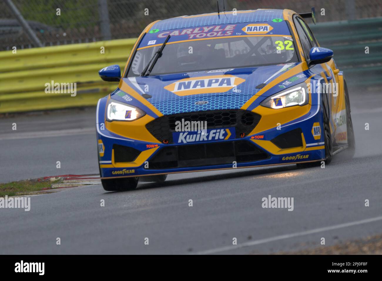 NAPA Racing UK, BTCC, British Touring Car 2023, Dan Rowbottom, Number 32, Croft Racing Circuit ...