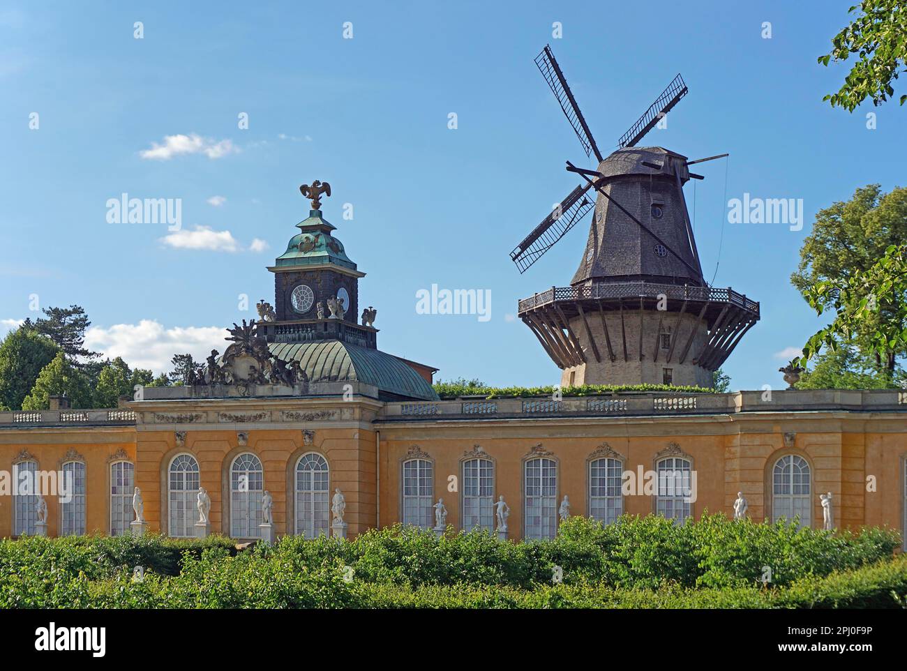 New Chambers, Historical Mill, Sanssouci Palace Park, Potsdam ...