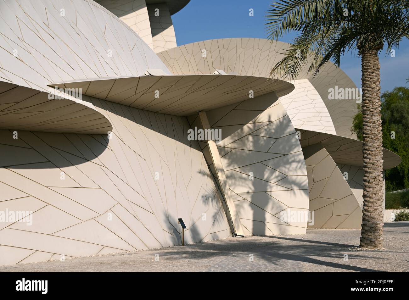 National Museum of Qatar by architect Jean Nouvel, Doha, Qatar Stock ...