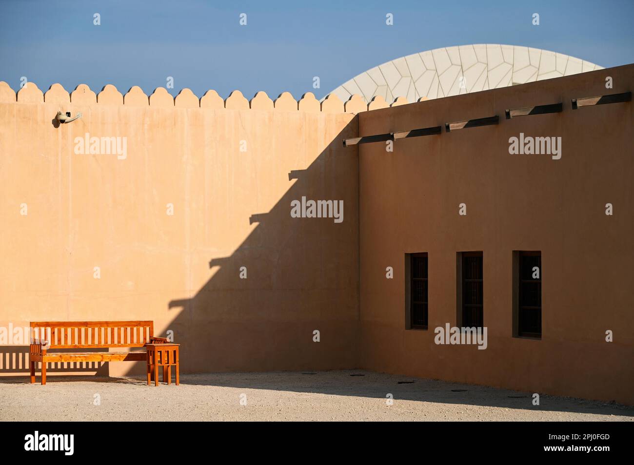 The old palace of Sheikh Abdullah bin Jassim Al Thani on the grounds of ...