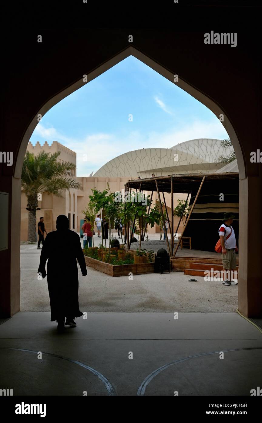 The old palace of Sheikh Abdullah bin Jassim Al Thani on the grounds of ...