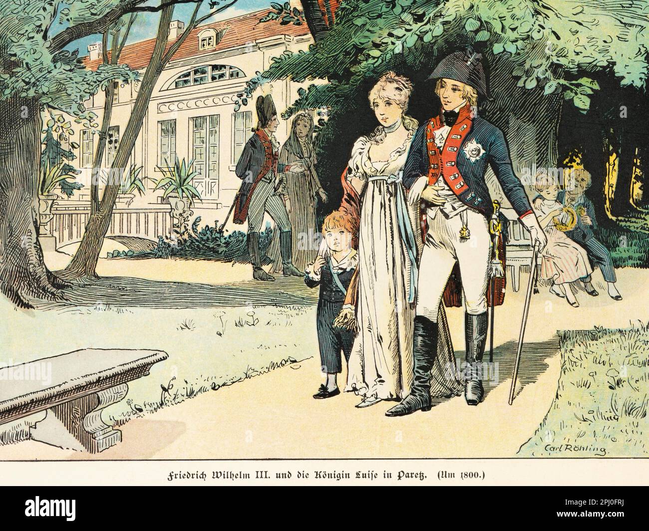 Frederick William III, Queen Luise in Paretz, c. 1800, Royal History of ...