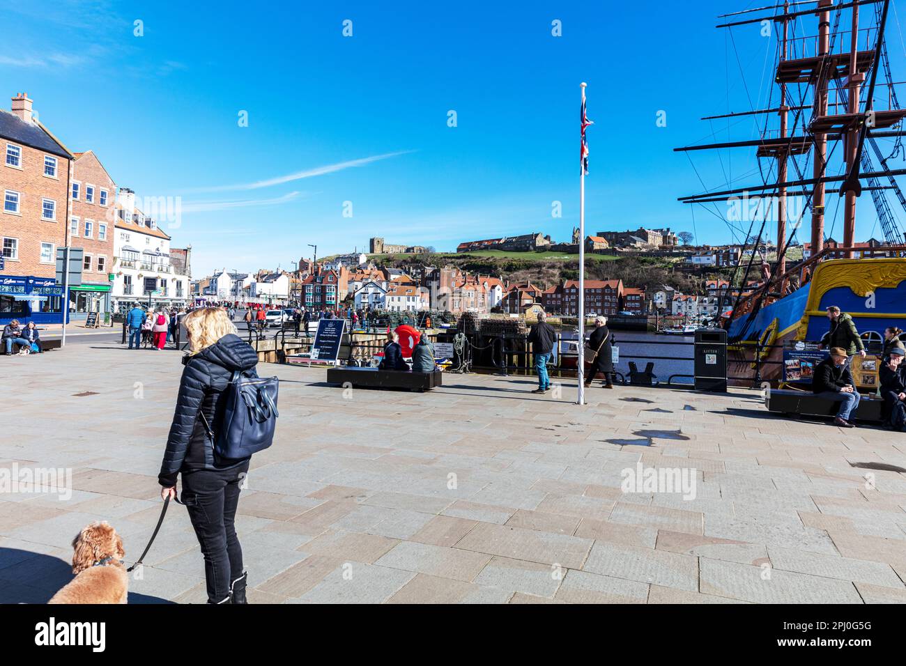 Whitby, Yorkshire, England, UK, Whitby town, coastal, resort, seaside ...