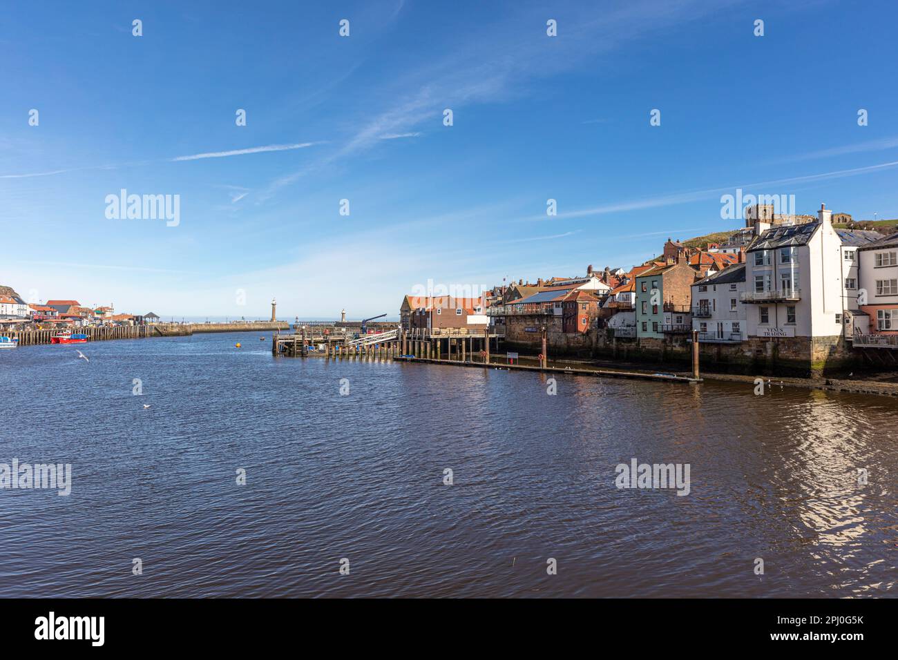 Whitby, Yorkshire, England, UK, Whitby town, coastal, resort, seaside ...