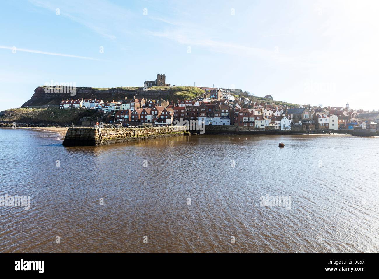 Whitby, Yorkshire, England, UK, Whitby town, coastal, resort, seaside ...