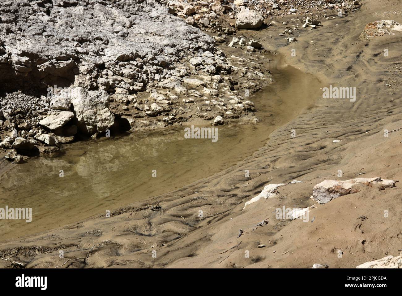 Puddle of rain water. Still water Stock Photo - Alamy