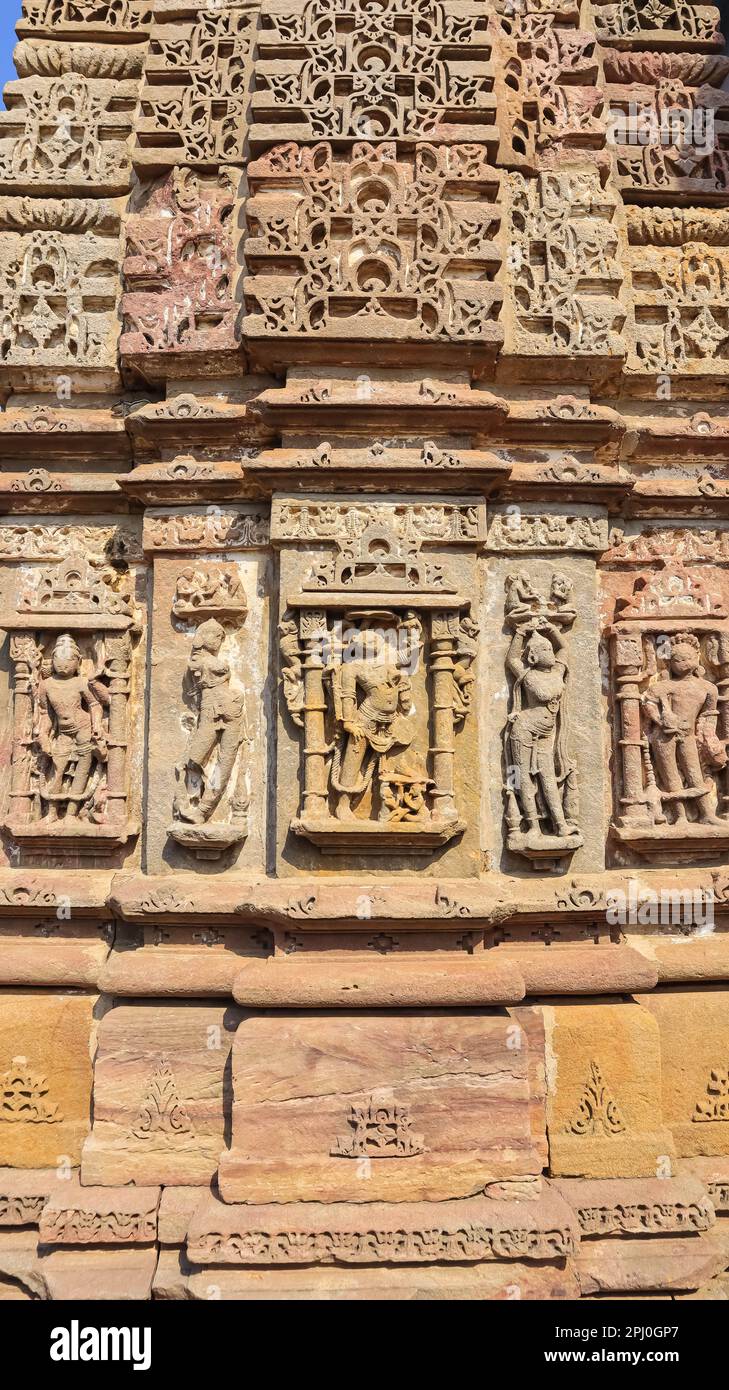 The Beautifully Carved Statues of Hindu God and Goddess on the Sun ...