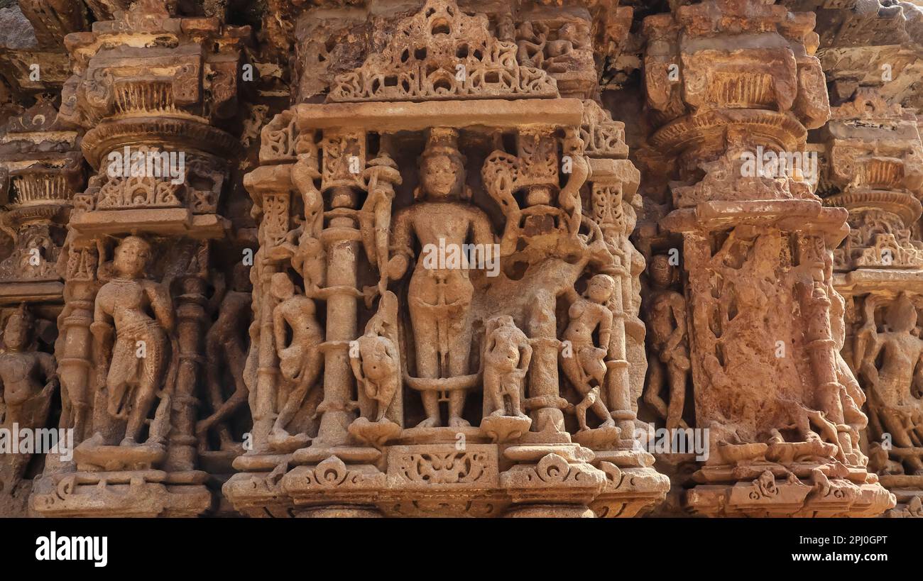 The Beautifully Carved Statues of Hindu God and Goddess on the Sun ...