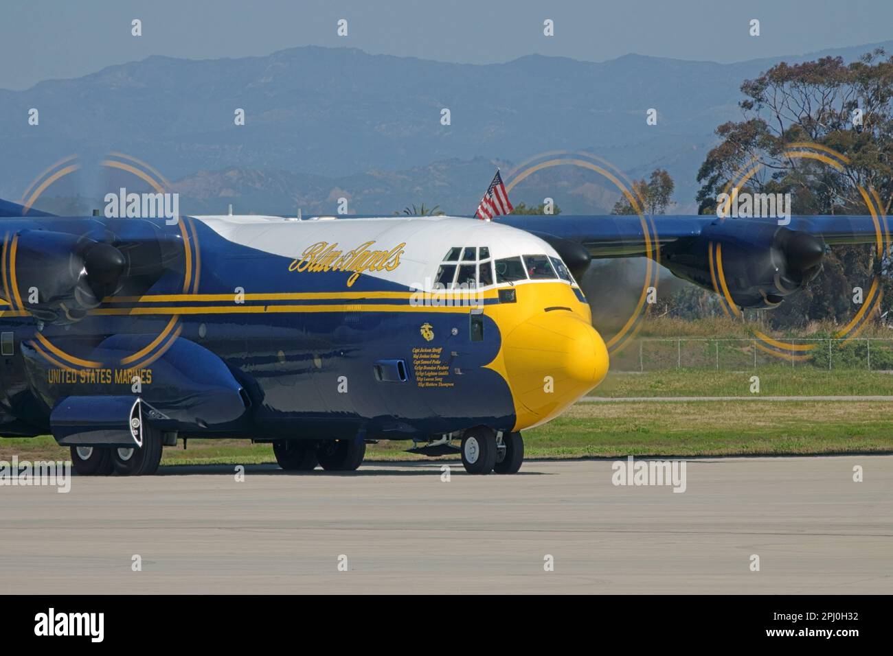 NAS Point Mugu, California / USA - March 18, 2023: The U.S. Navy Blue ...