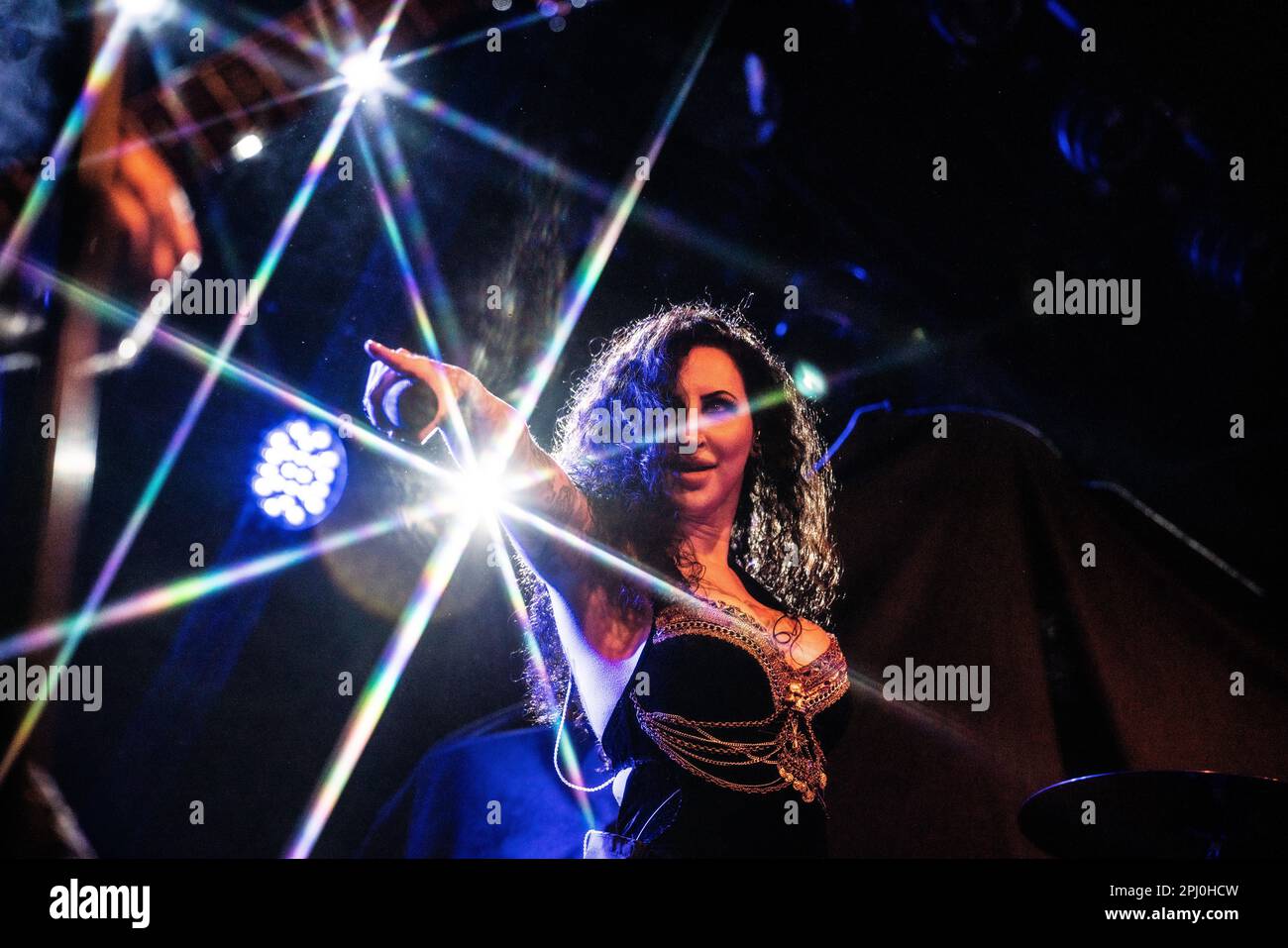 Malmo, Sweden. 27th, March 2023. The Swedish heavy metal band Eleine ...