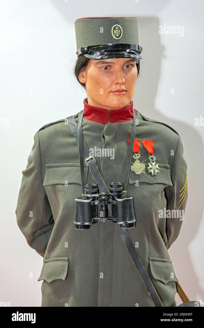 Belgrade, Serbia - February 23, 2023: Wax Sculpture of Soldier Hero ...