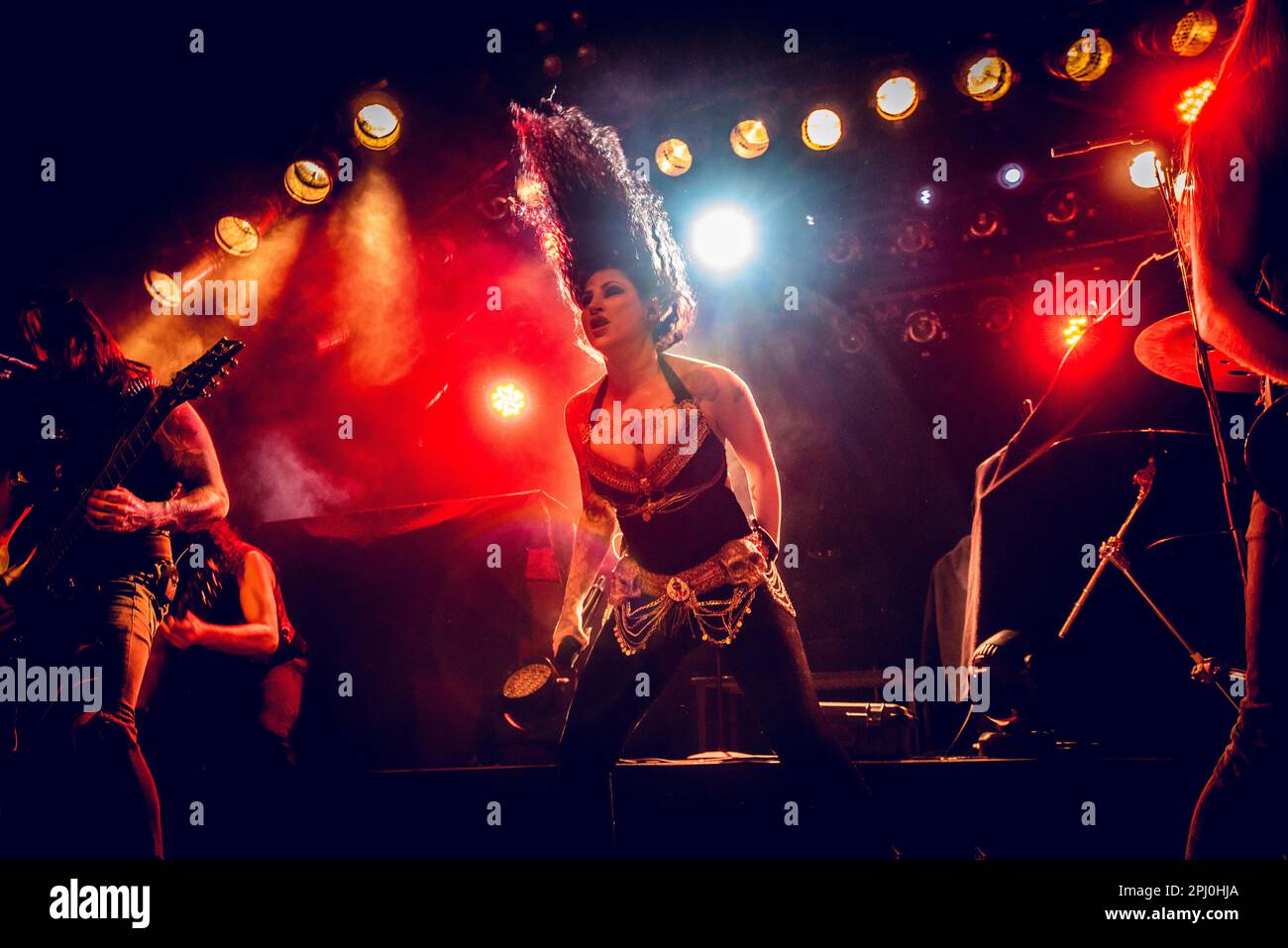 Malmo, Sweden. 27th, March 2023. The Swedish heavy metal band Eleine ...