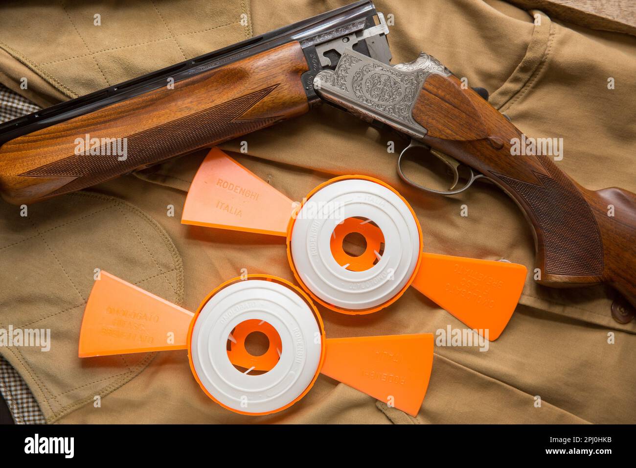 Examples of plastic targets used for the target shooting discipline of ...