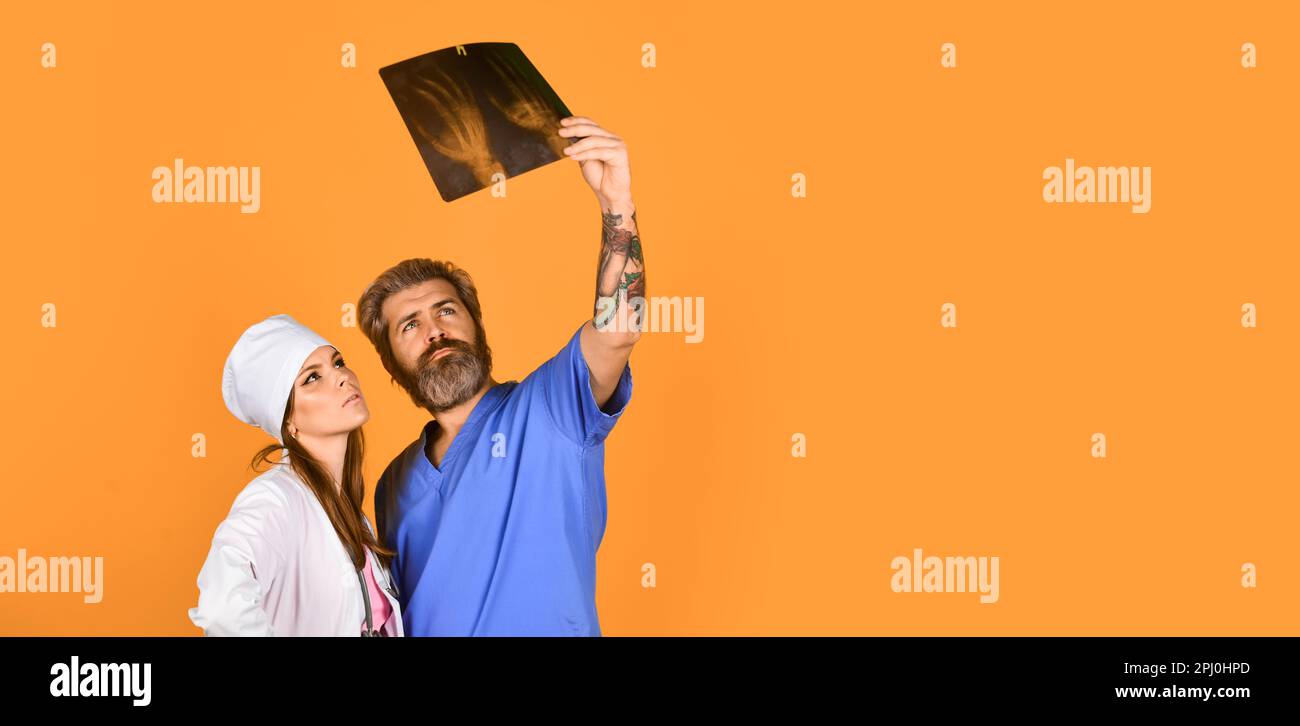 Professional diagnostics. Medical consultation. Diagnostics bone damage ...