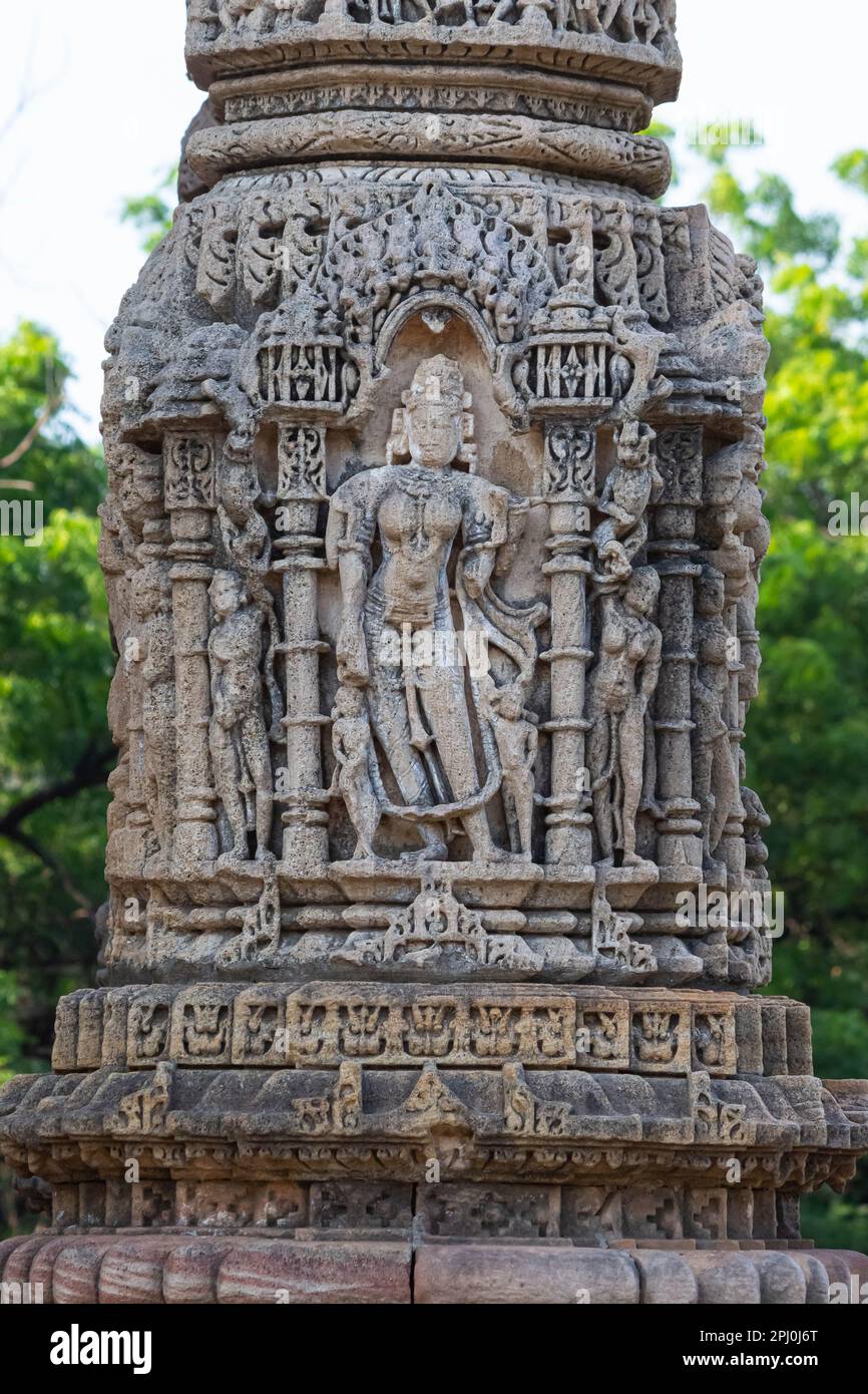 The Beautifully Carved Statues of Hindu God and Goddess on the Sun ...