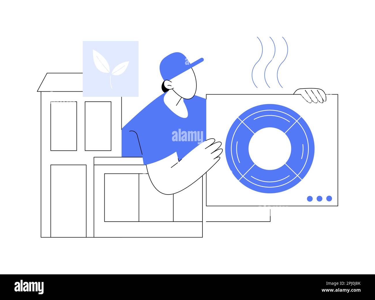 Heat pump abstract concept vector illustration Stock Vector Image & Art ...