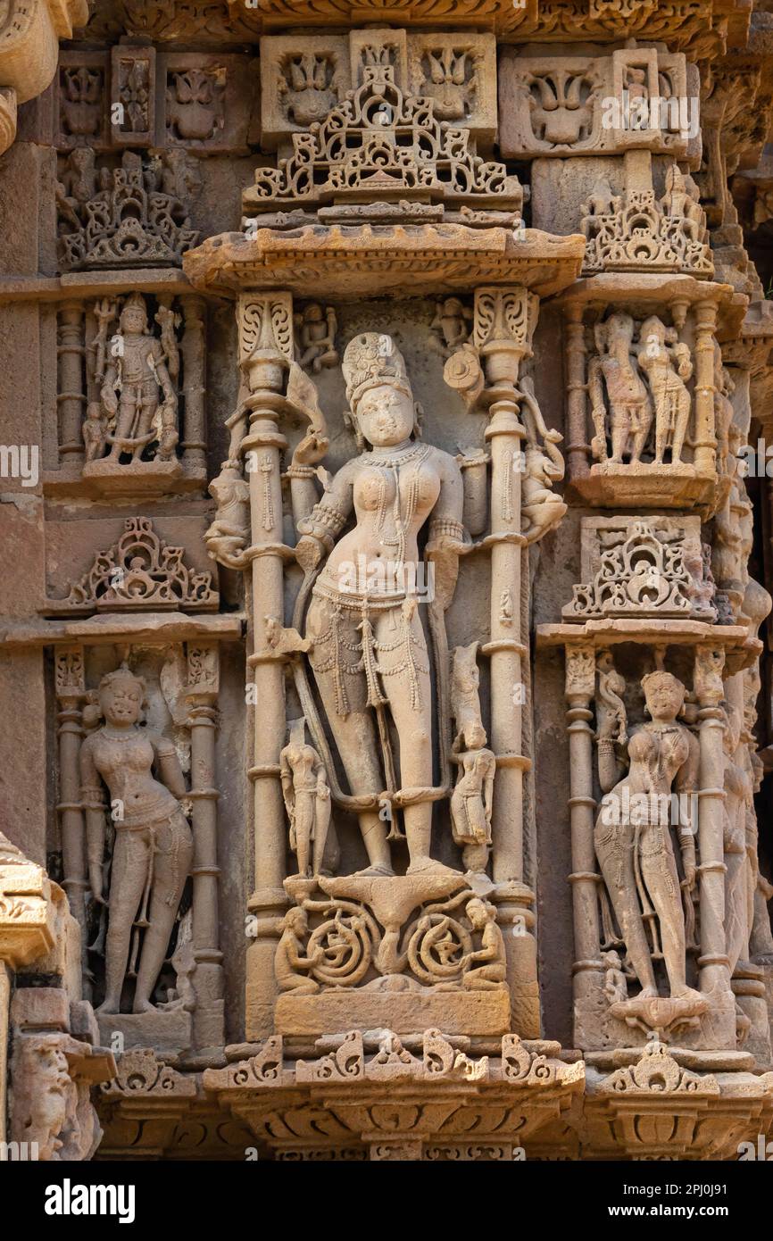 The Beautifully Carved Statues of Hindu God and Goddess on the Sun ...