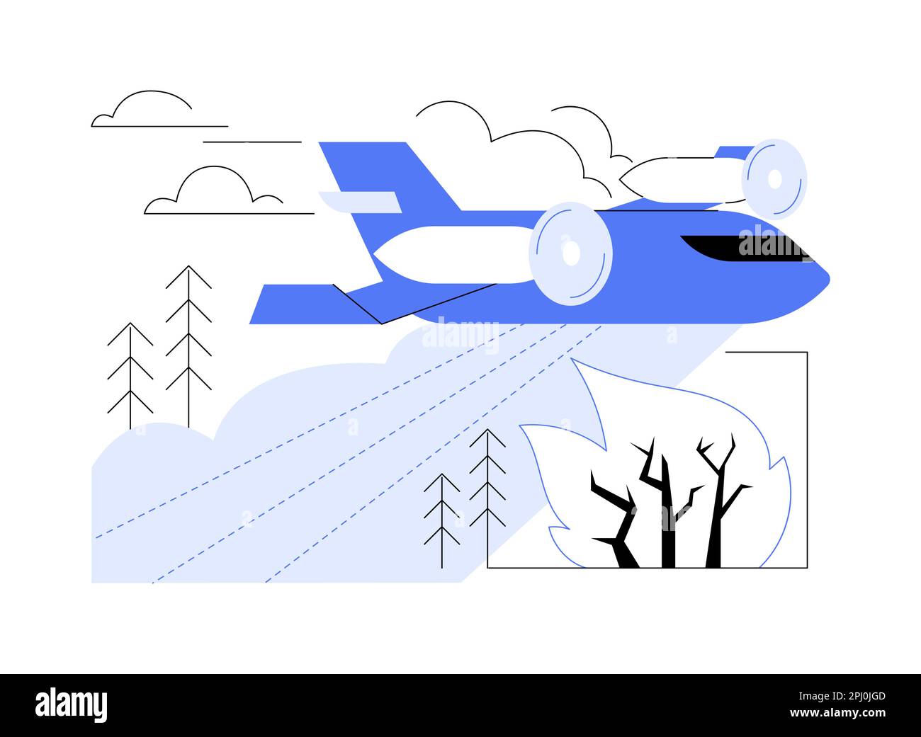 Aerial fire suppression Stock Vector Images - Alamy
