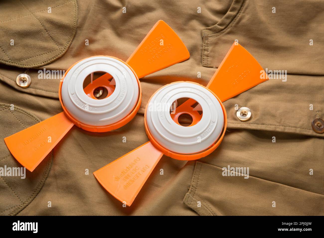 Examples of plastic targets used for the target shooting discipline of ...