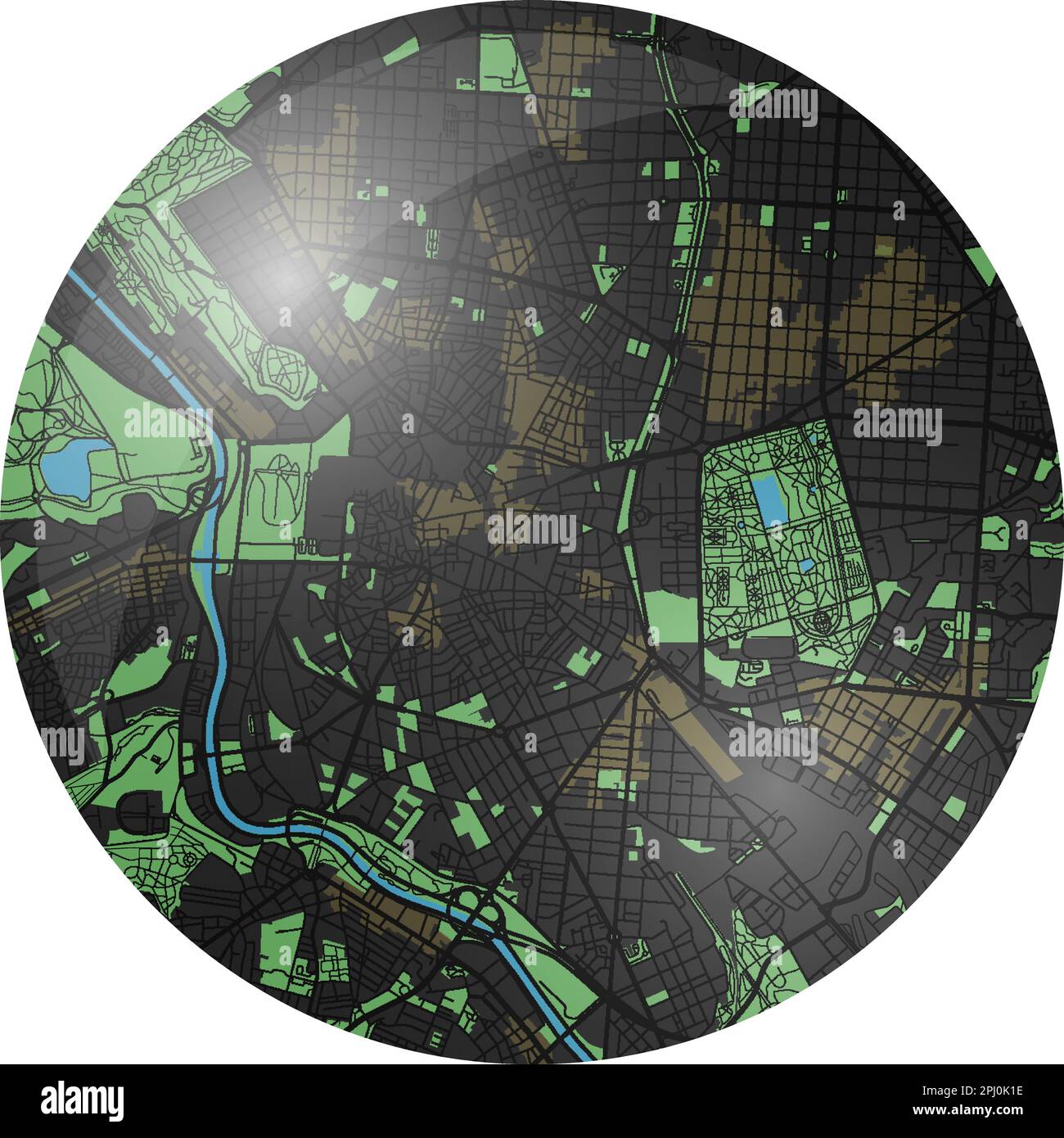 Madrid map Stock Vector Images - Alamy