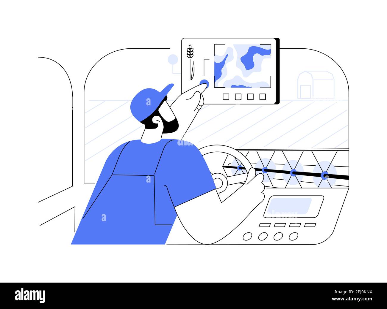 Yield monitoring abstract concept vector illustration Stock Vector ...