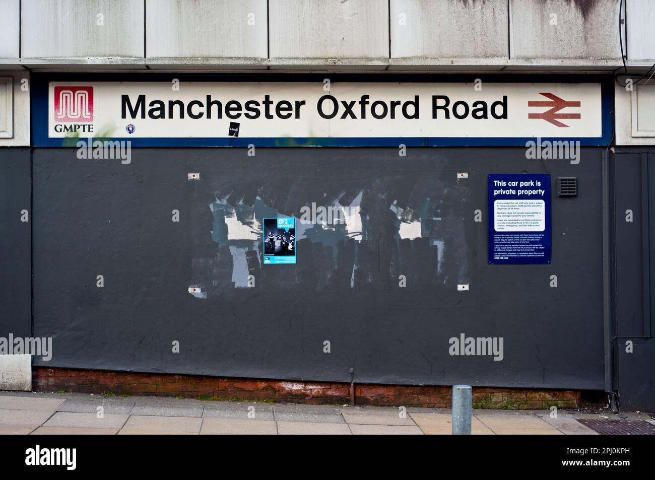 Manchester Oxford Road station Entrance, Lancashire, England Stock ...