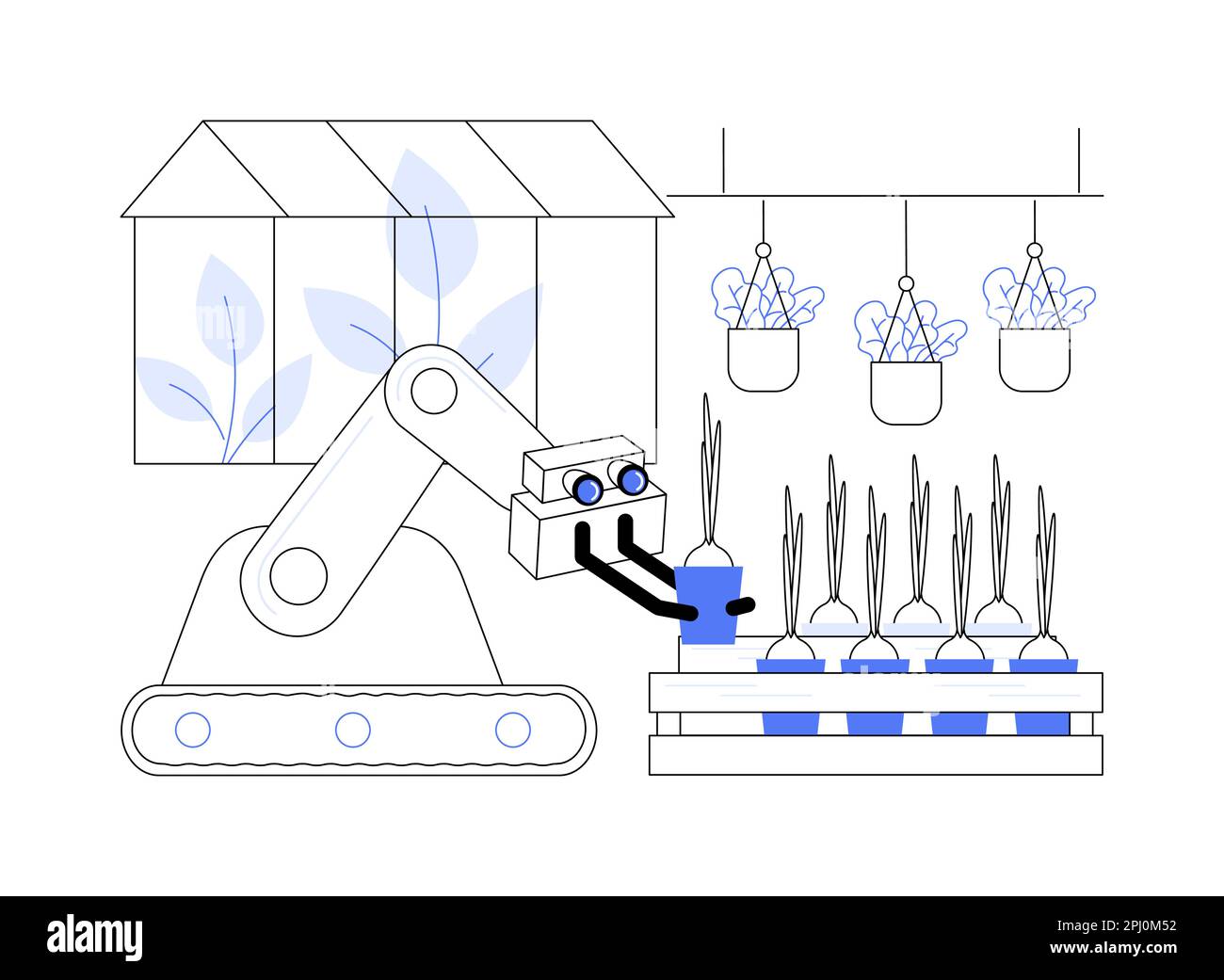 Robotic greenhouse abstract concept vector illustration Stock Vector ...