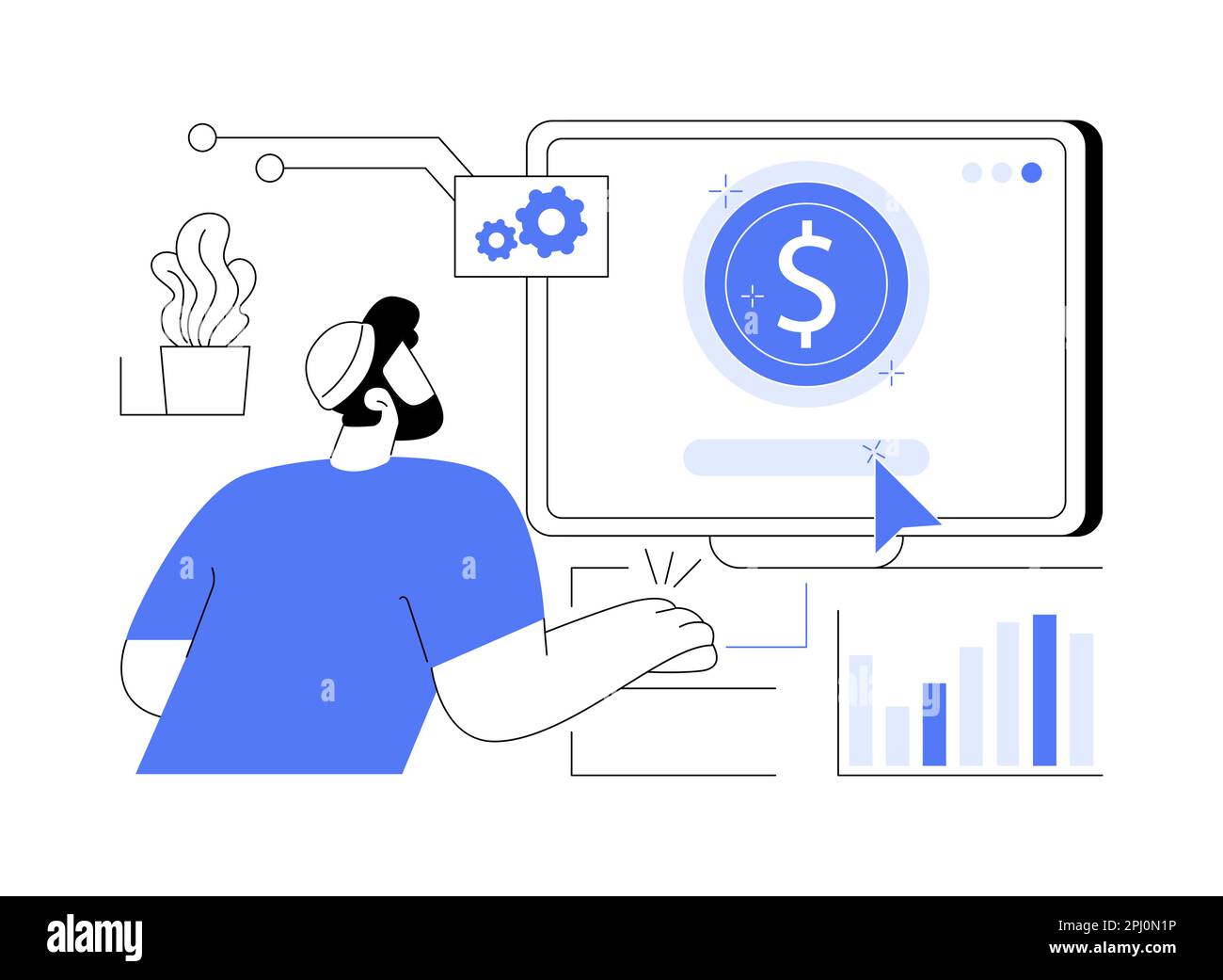 PPC management abstract concept vector illustration Stock Vector Image ...