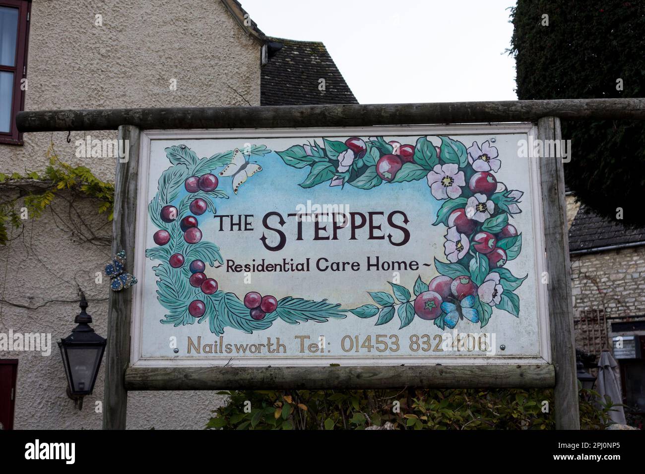 Residential care home sign, Nailsworth, Gloucestershire, UK Stock Photo ... Residential care home sign, Nailsworth, Gloucestershire, UK Stock Photo ...