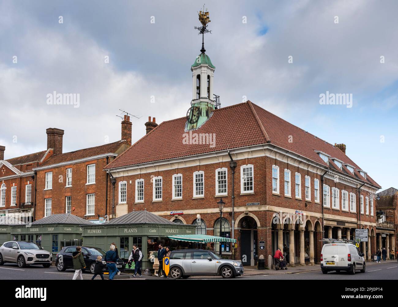 Clock Tower on Town Hall Buildings, Farnham, Surrey, UK Stock Photo - Alamy