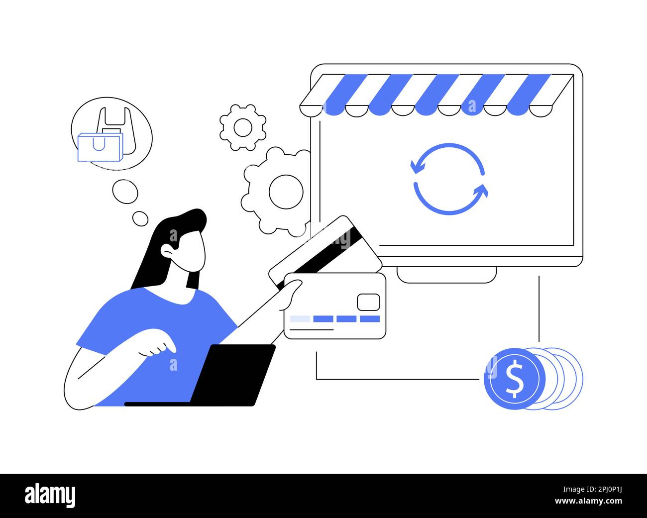 Pending payment abstract concept vector illustration Stock Vector Image ...