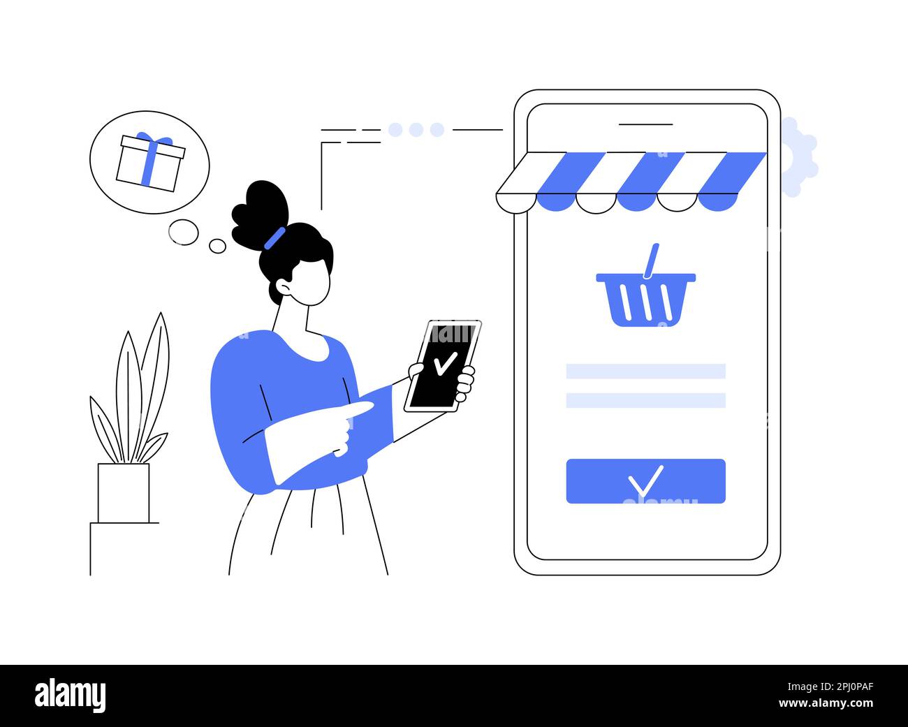 Order placed abstract concept vector illustration Stock Vector Image ...