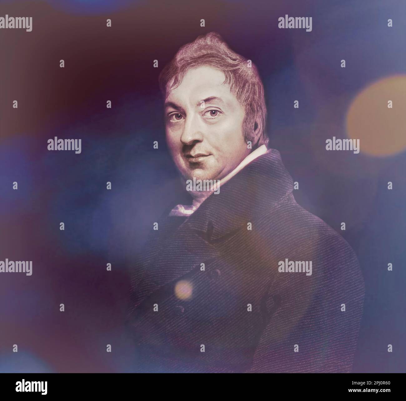 Edward Jenner, 1749-1823, English physician and scientist, digitally ...
