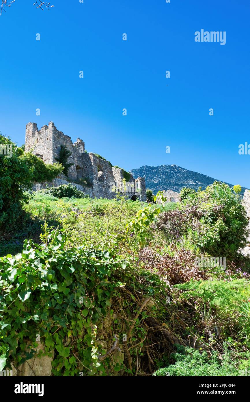 Castle of Mystras , Greece. Mystras was a Byzantine state in the ...