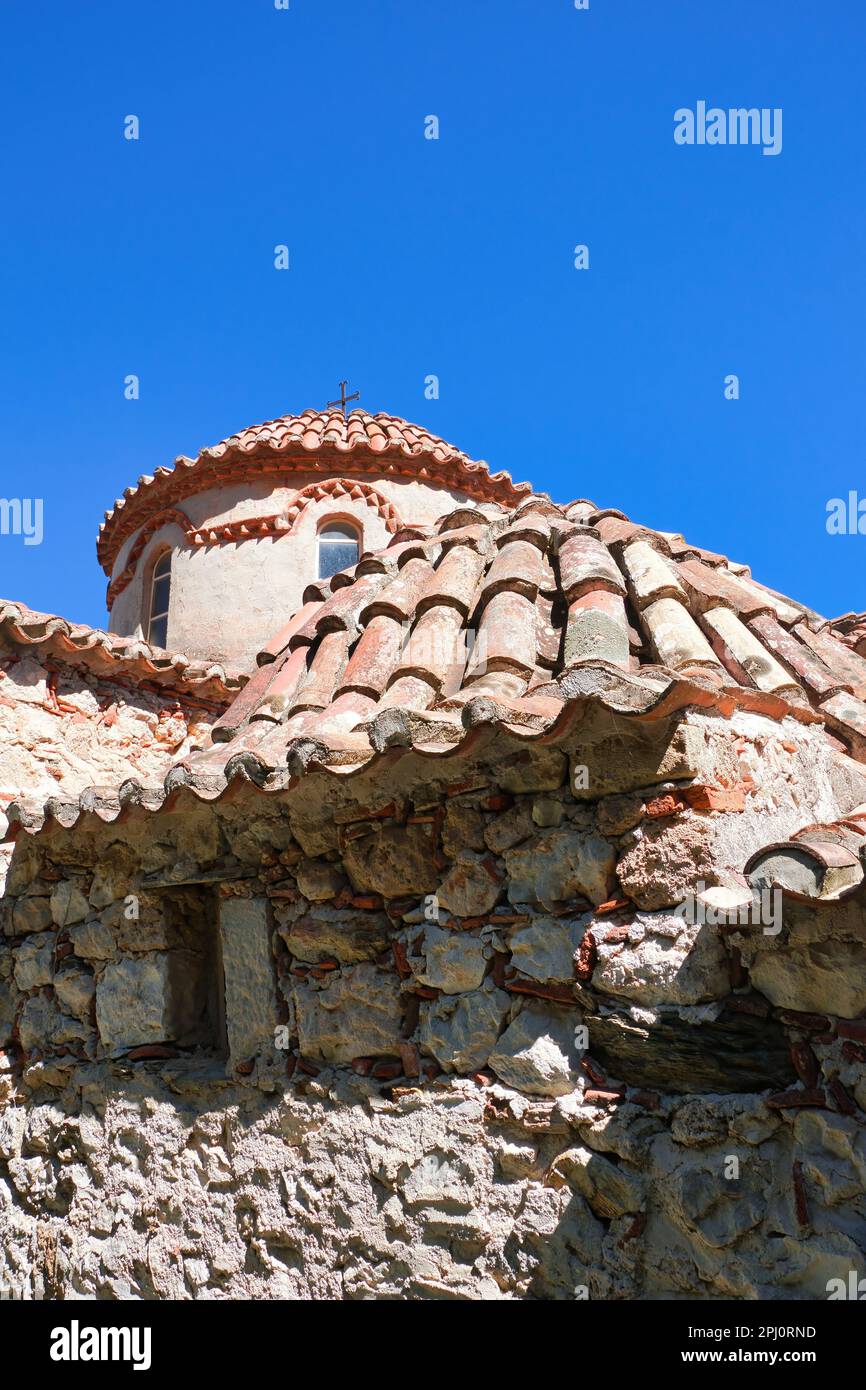 Castle of Mystras , Greece. Mystras was a Byzantine state in the ...