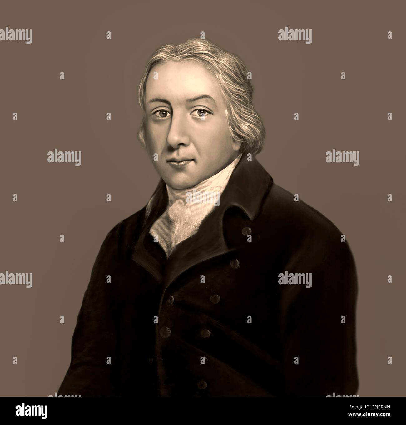 Edward Jenner, 1749-1823, English physician and scientist, digitally ...