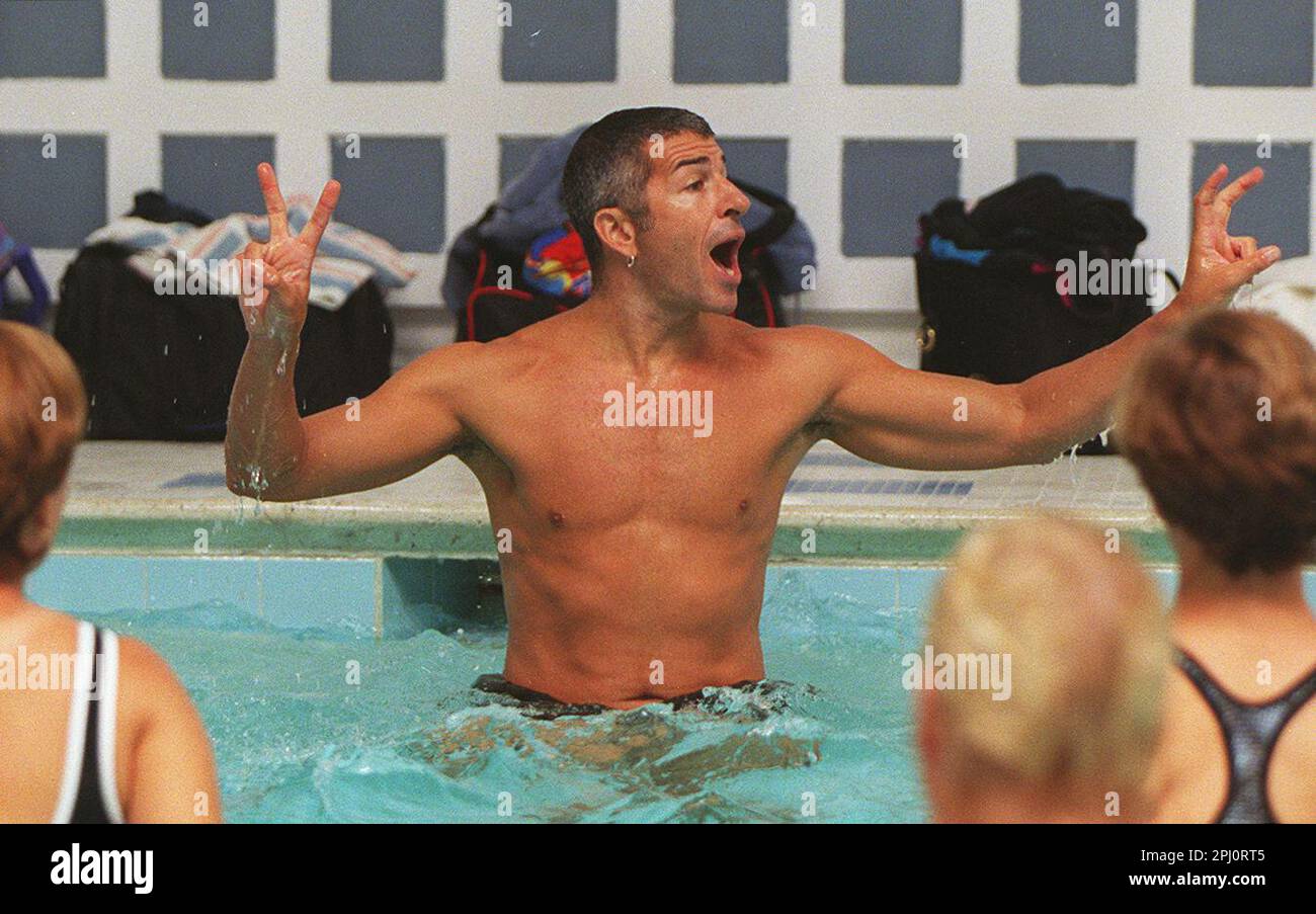 WATERFIT 3/C/24AUG97/OT/LS --- David Mesirow, aqua dynamics instructor ...