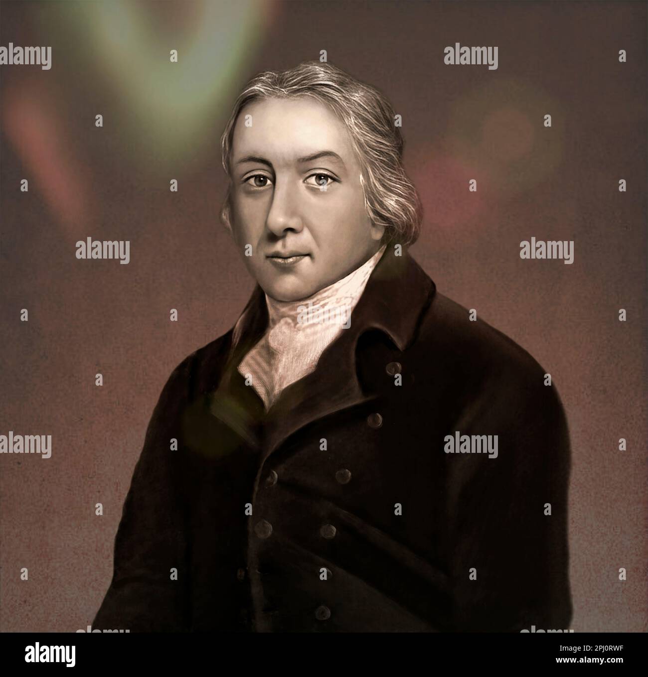 Edward Jenner, 1749-1823, English physician and scientist, digitally ...