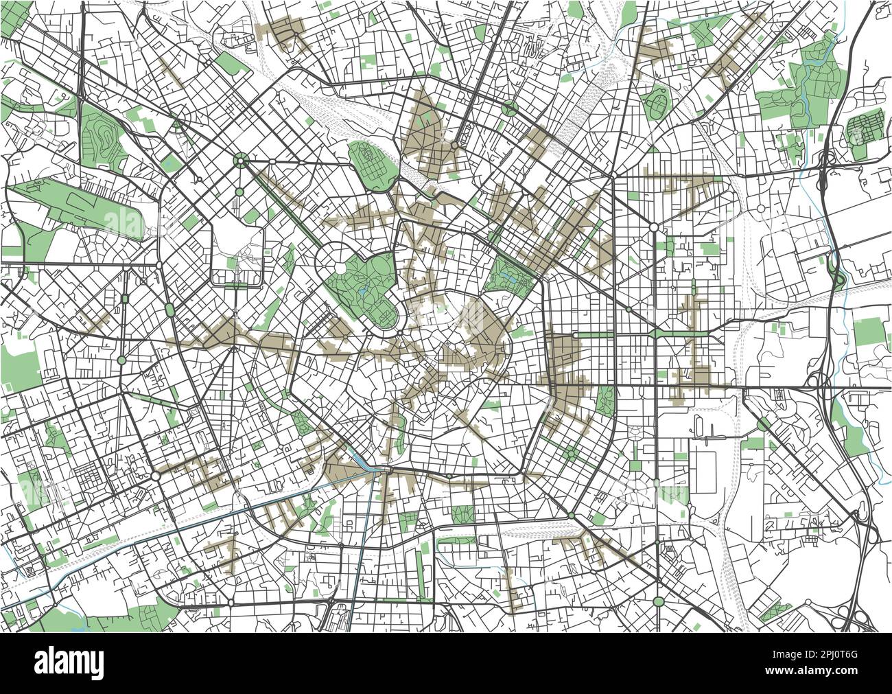 Colorful Milan vector city map Stock Vector Image & Art - Alamy