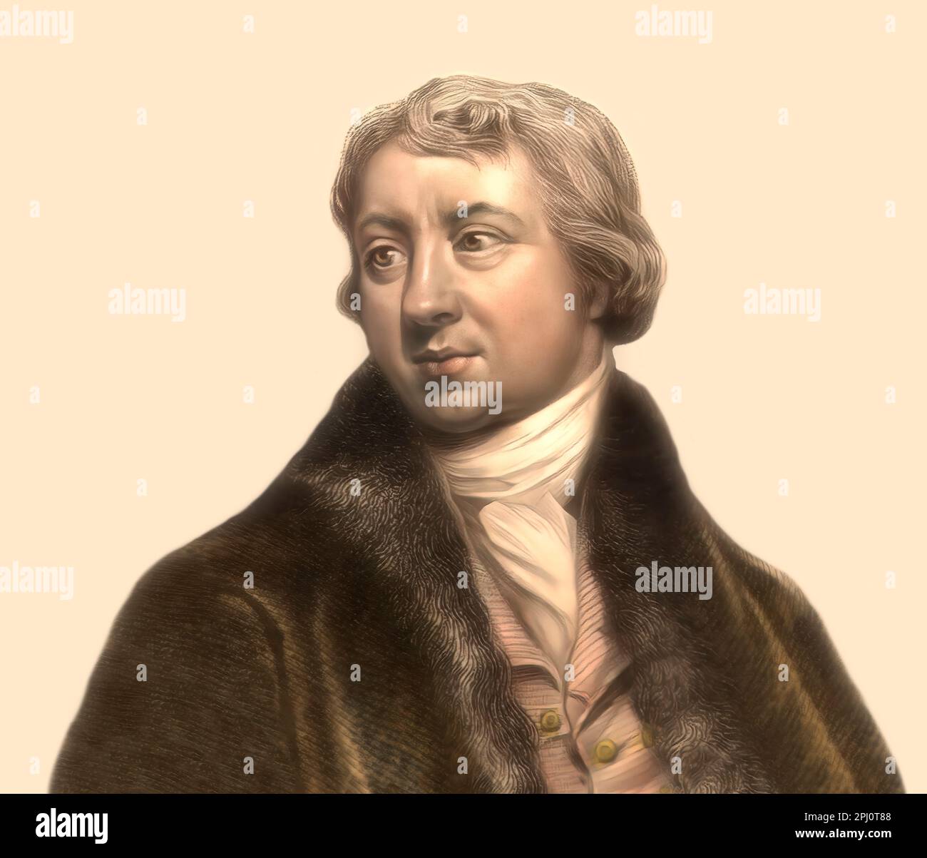 Edward Jenner, 1749-1823, English physician and scientist, digitally ...