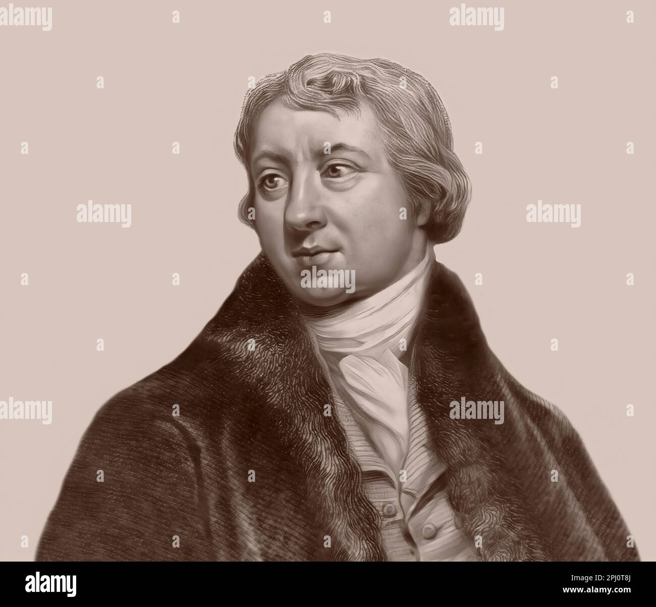 Edward Jenner, 1749-1823, English physician and scientist, digitally ...