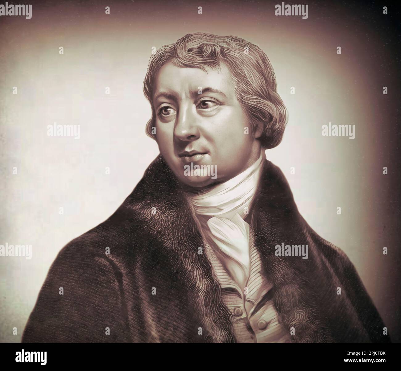 Edward Jenner, 1749-1823, English physician and scientist, digitally ...