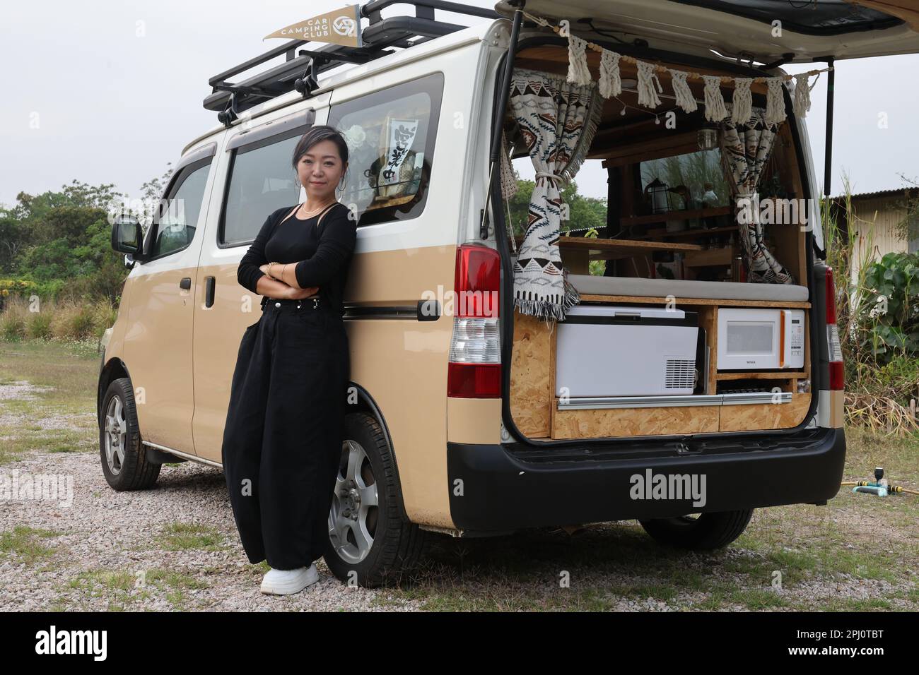 Shachuhaku-goer Bobo Chan poses for a picture in Yuen Long. 18MAR23 SCMP/Edmond So Stock Photo ...
