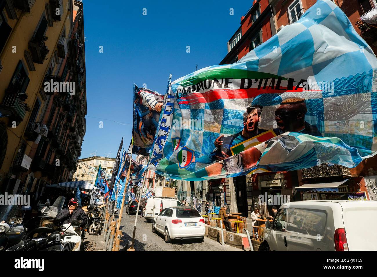Ssc napoli flag waving hi-res stock photography and images - Alamy