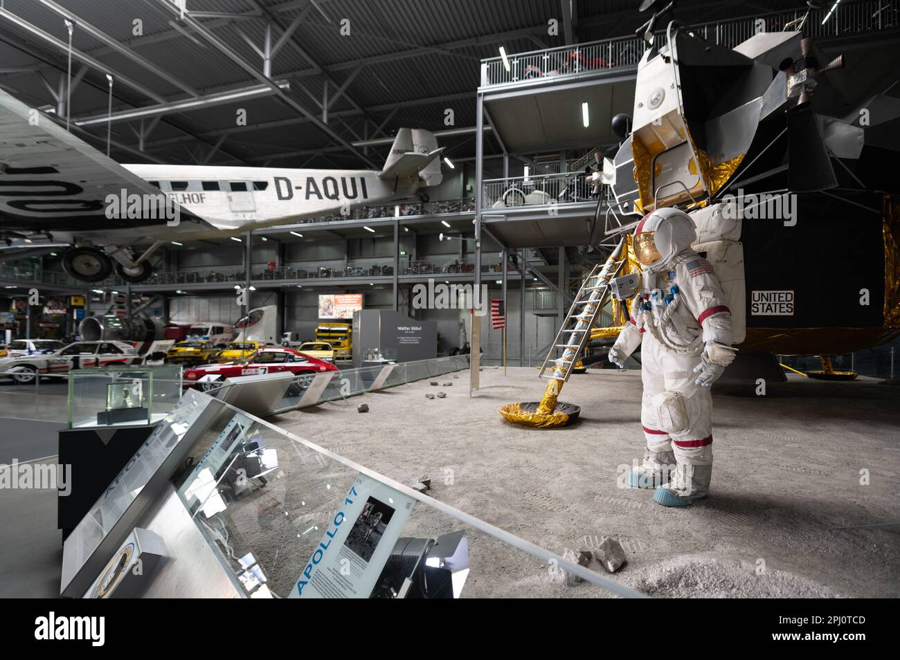 Moon Diorama from Apollo 15 , Speyer Technik Museum Germany Stock Photo ...