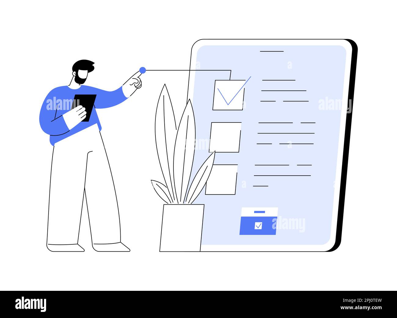 Electronic voting abstract concept vector illustration Stock Vector ...