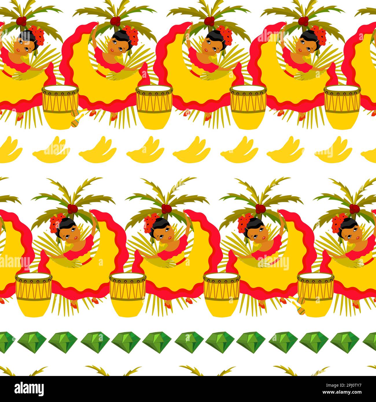 Happy Carnival, Colombia, South America Carnival with samba dancers and ...